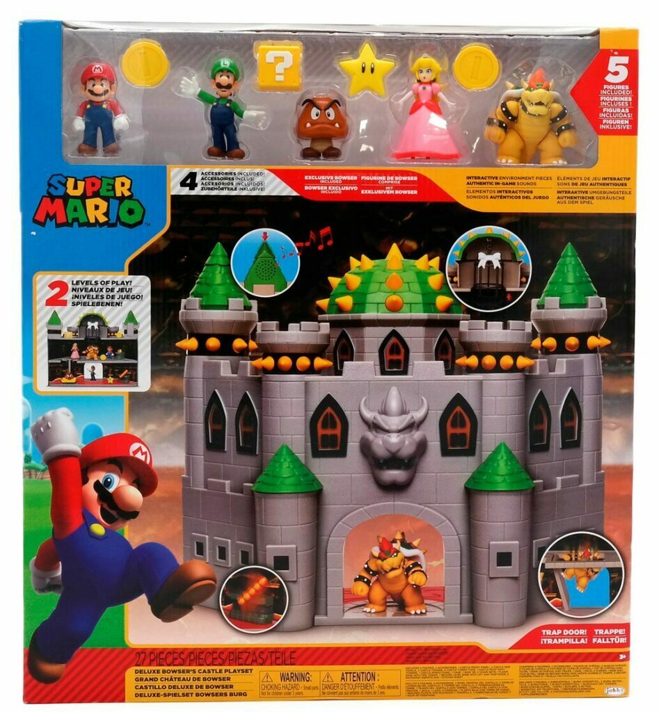 Playset Deluxe Castillo Bowser Super Mario Jakks Pacific con figuras ...